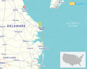 Map of Slaughter Beach, Delaware - Live Beaches