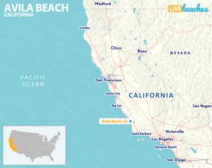 Map of Avila Beach, California - Live Beaches