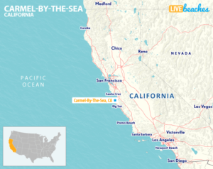 Map of Carmel-By-The-Sea, California - Live Beaches