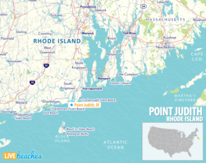 Map of Point Judith, Rhode Island - Live Beaches