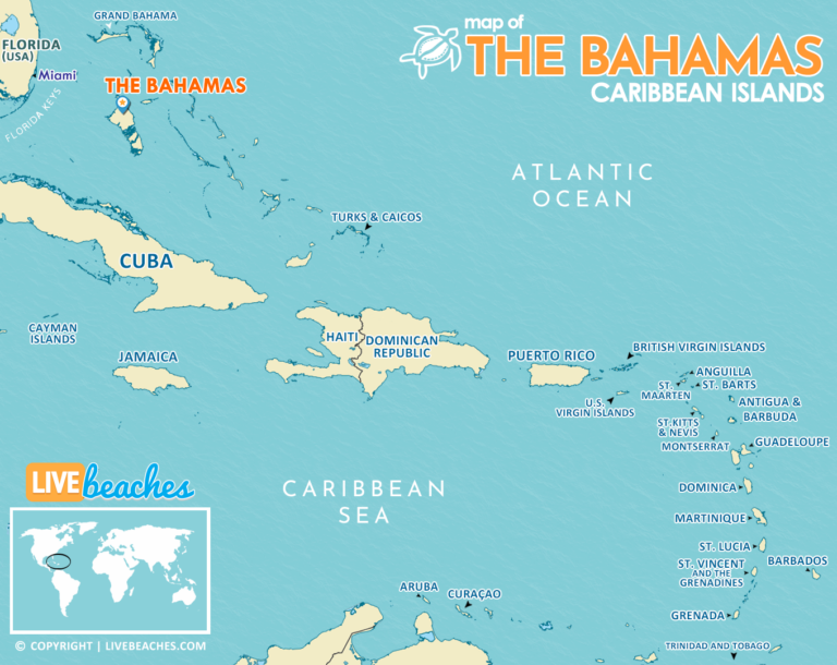 Map of The Bahamas | Book a Trip to the Caribbean 🏖️