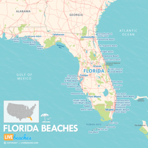 Map of Beaches in Florida - Live Beaches