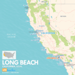 Map of Long Beach, California - Live Beaches
