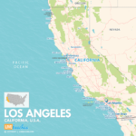 Map of Los Angeles, California - Live Beaches
