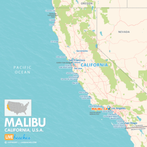 Map of Malibu, California - Live Beaches