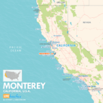 Map of Monterey, California - Live Beaches