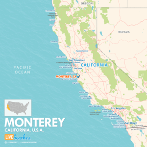 Map of Monterey, California - Live Beaches