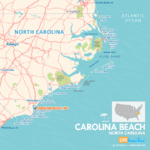 Map of Carolina Beach, North Carolina - Live Beaches