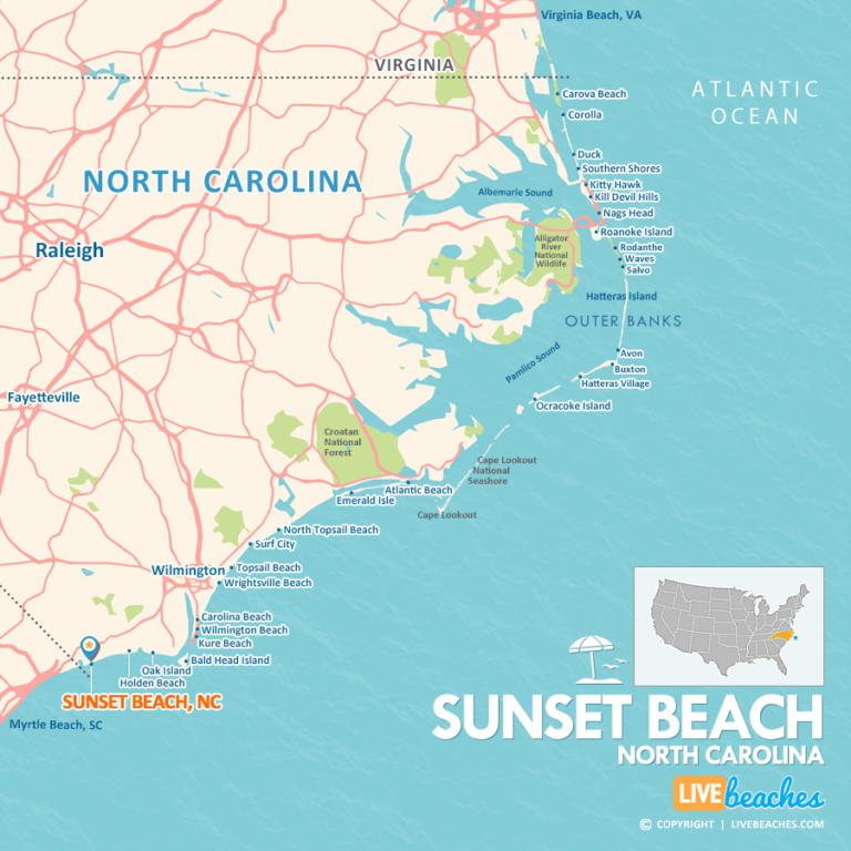 Sunset Beach, North Carolina | A First Time Visitors Guide - Live Beaches